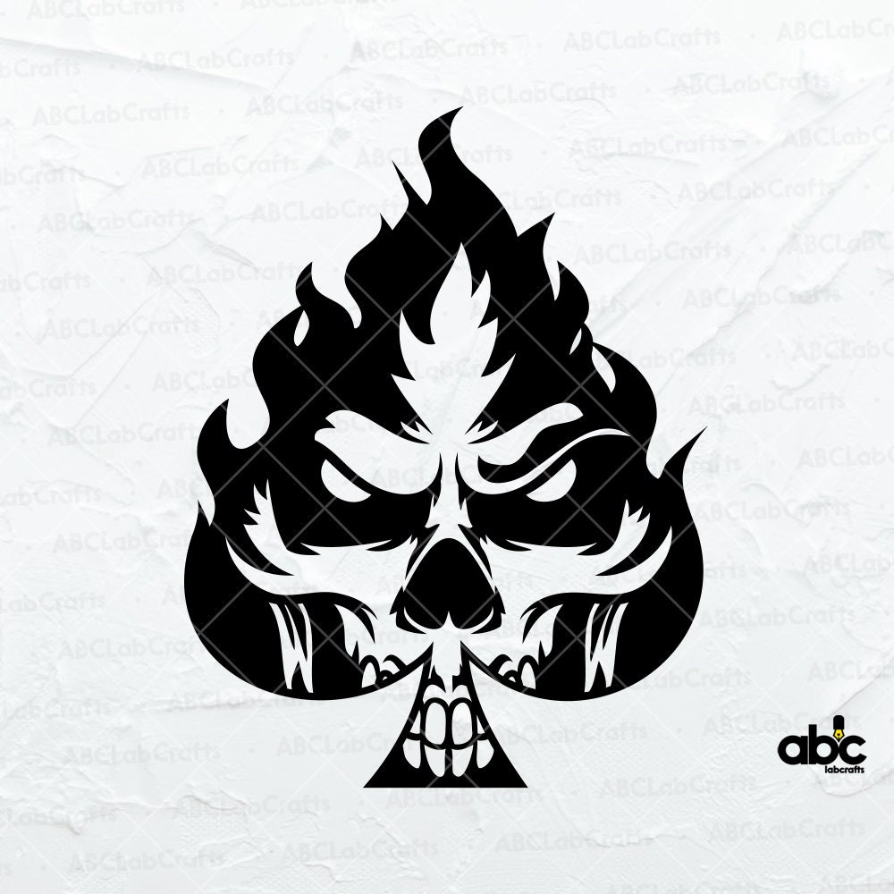 Pocket Aces Skull Svg File Ace Skull Svg Playing Cards Svg - Etsy Canada