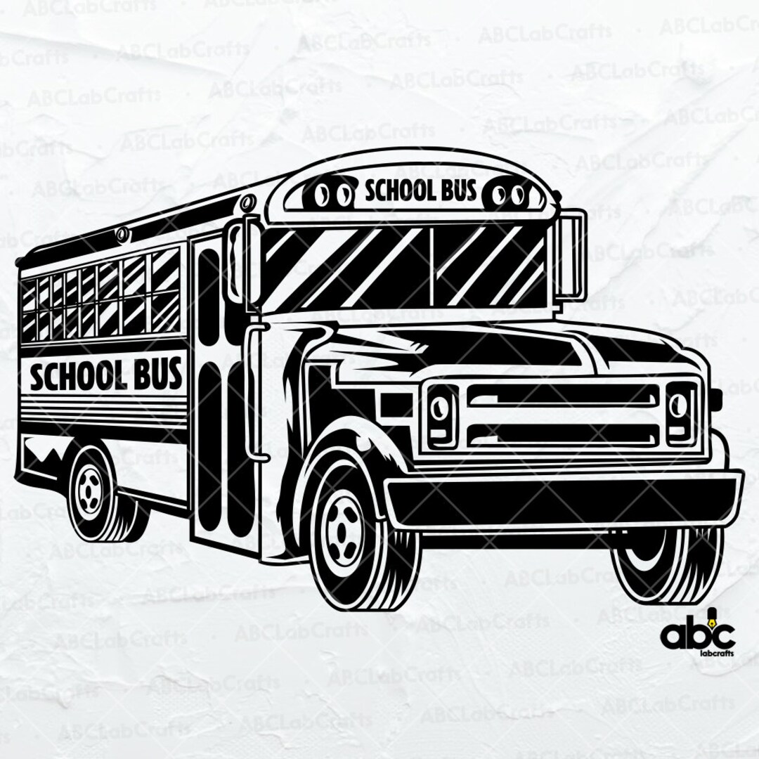 School Bus Svg File | Yellow Bus Svg | Student Transport Svg | School ...