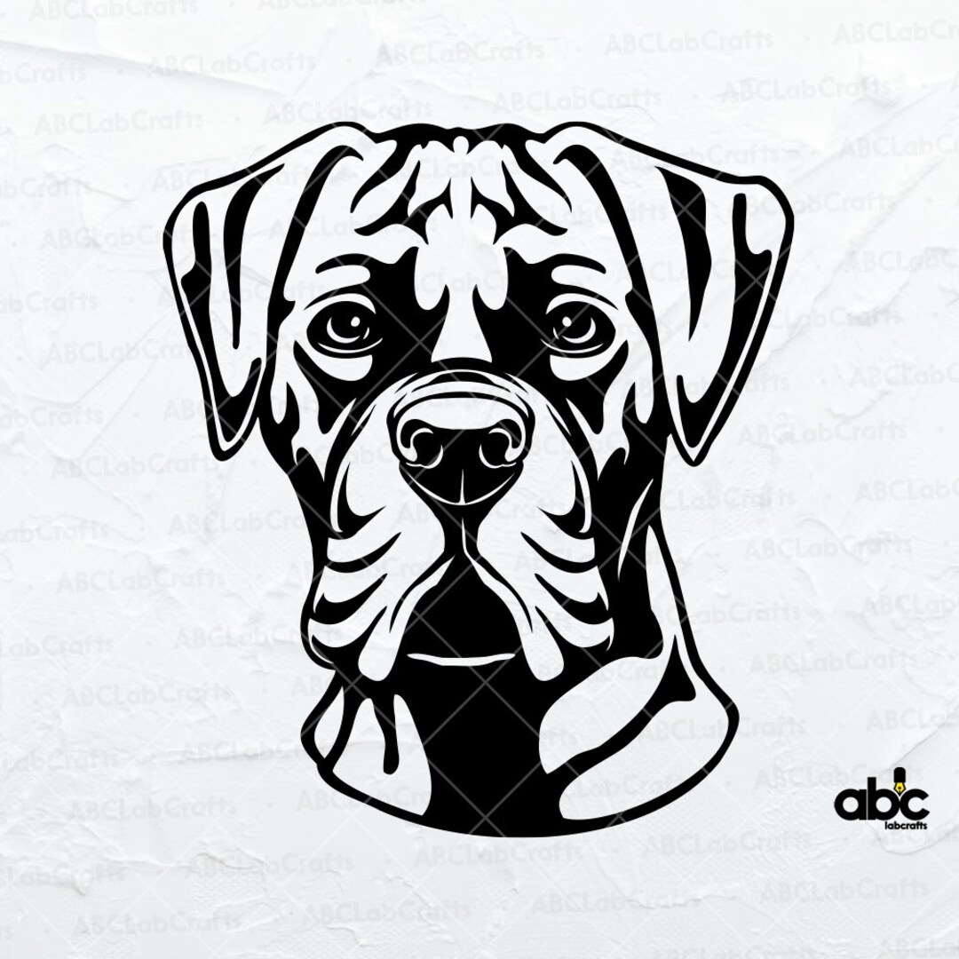 Boxer Dog Svg File | Dog Breed Svg | Cute Animals Svg | Dog Svg | Boxer ...