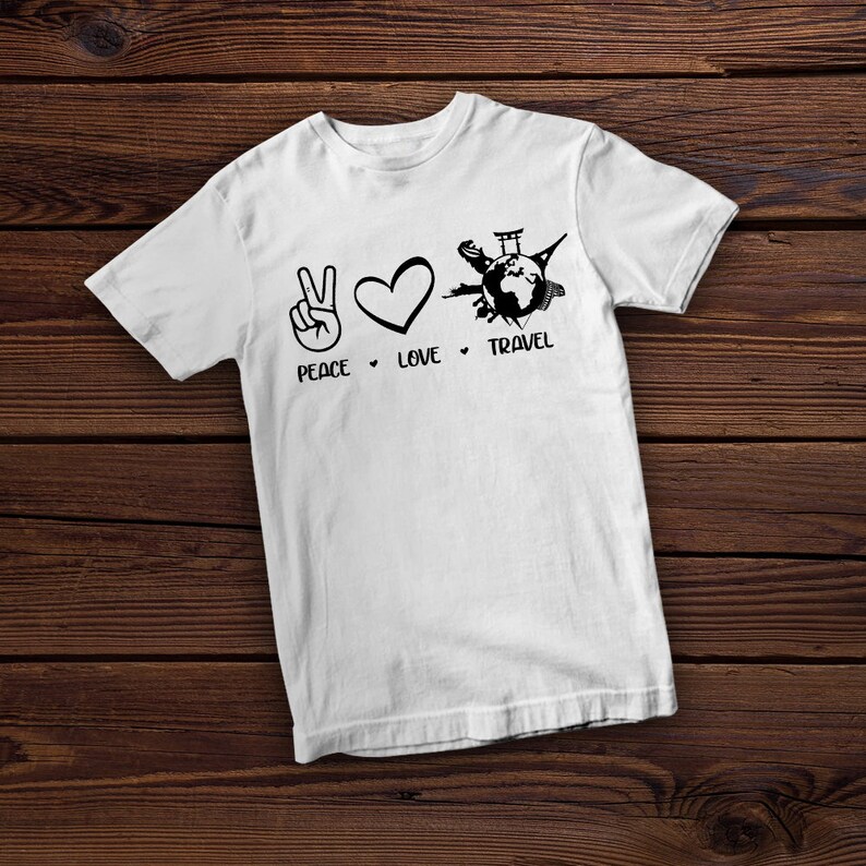 Peace Love and Travel Svg File YOLO Svg Vacation Svg - Etsy
