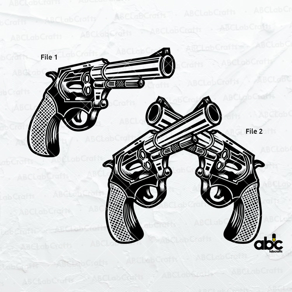 Revolver Gun Svg File Revolver Pistol Svg Handgun Pistol - Etsy UK