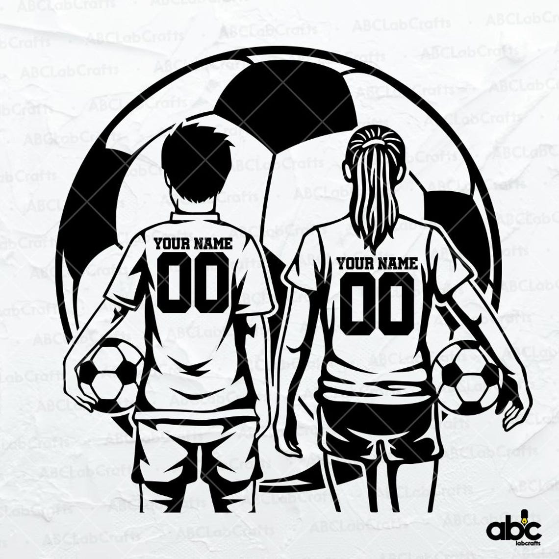Personalized Soccer Player Svg File | Soccer Svg | Soccer Clipart ...