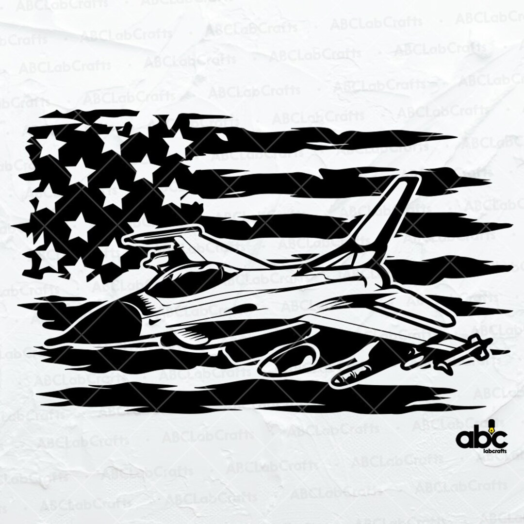 US Fighter Jet Svg File Combat Plane Svg United States Air Force Air ...