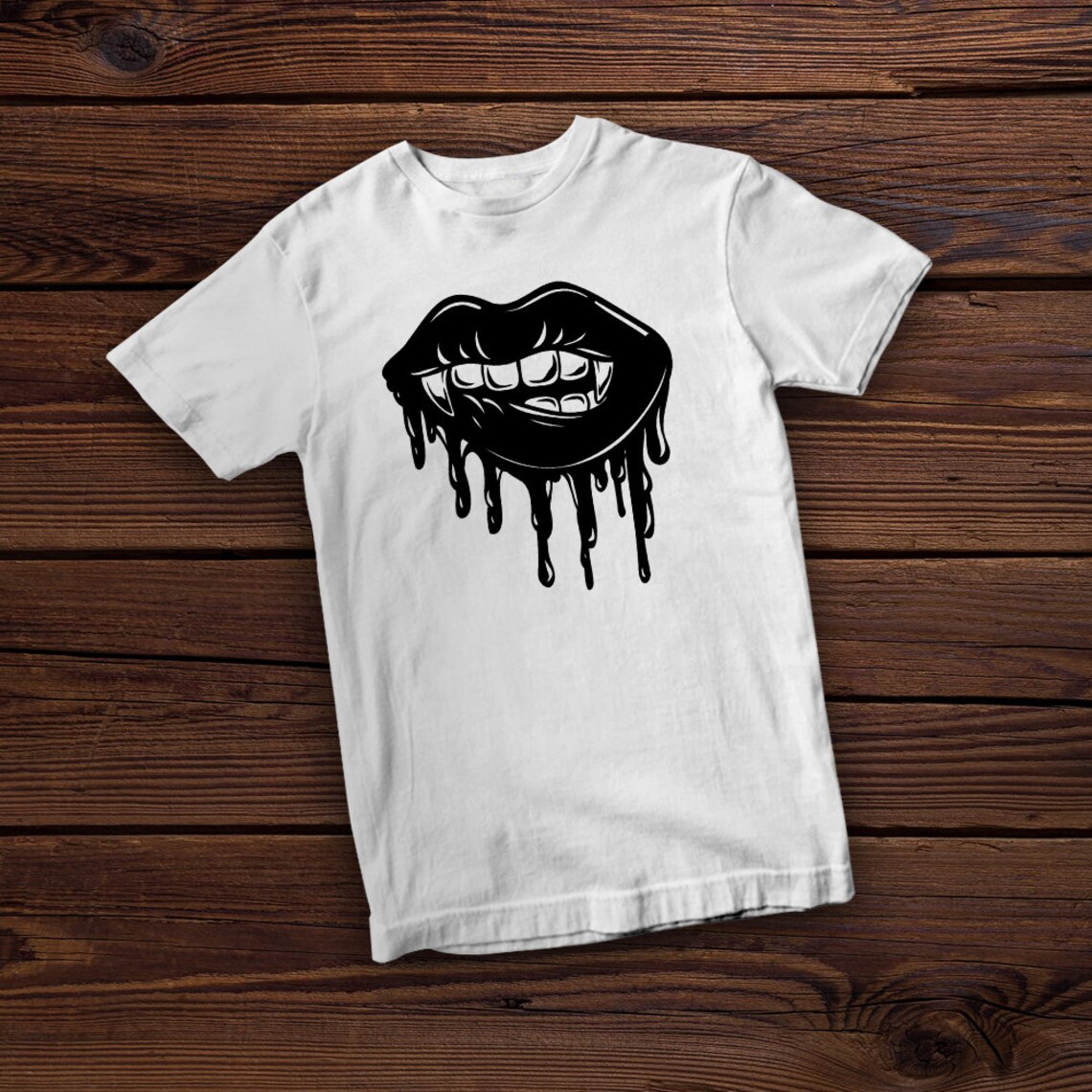 Vampire Lips Svg File | Dripping Svg | Scary Lips Svg | Halloween Svg ...