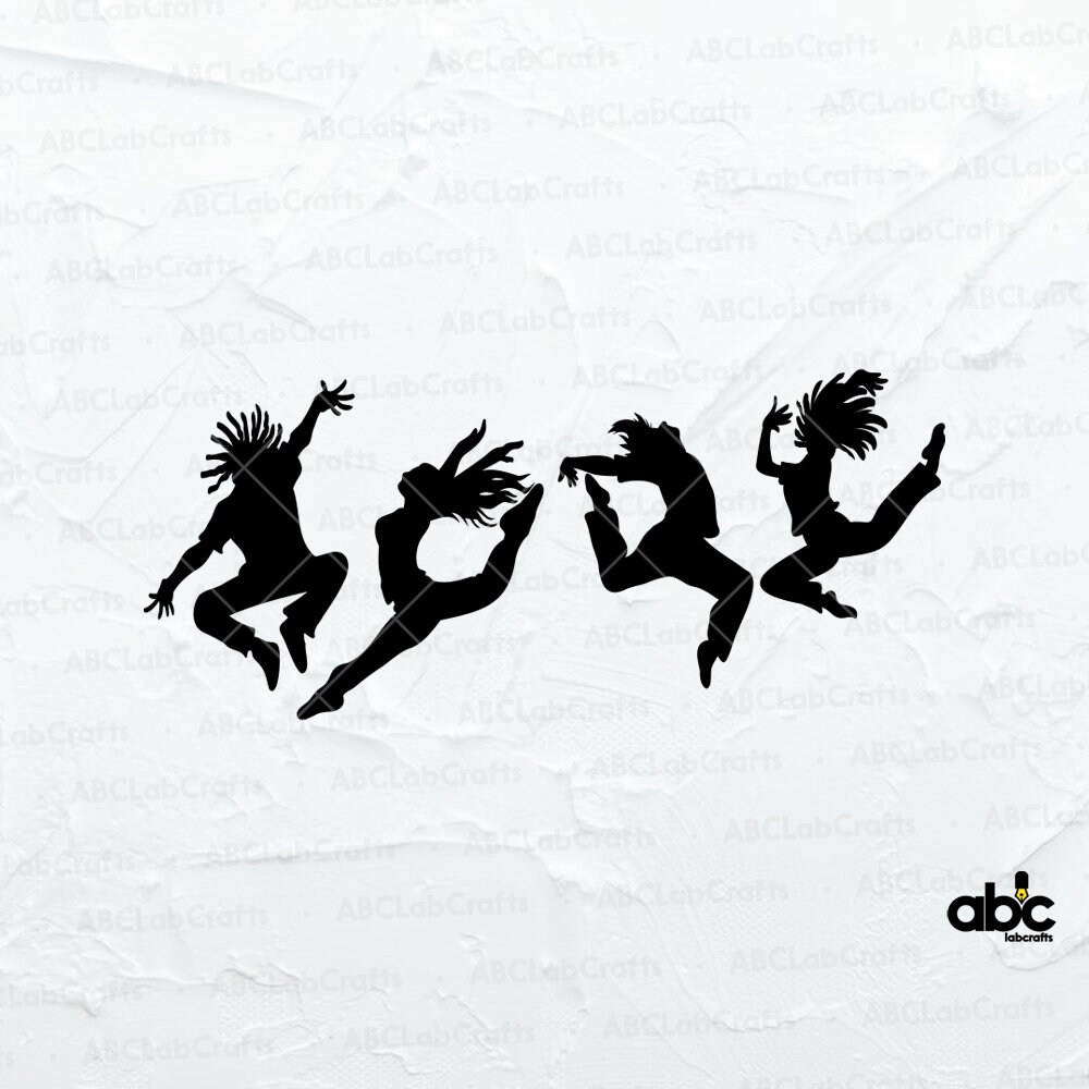 Dance Svg File Dancers Svg Dancer Silhouettes Svg Dance - Etsy