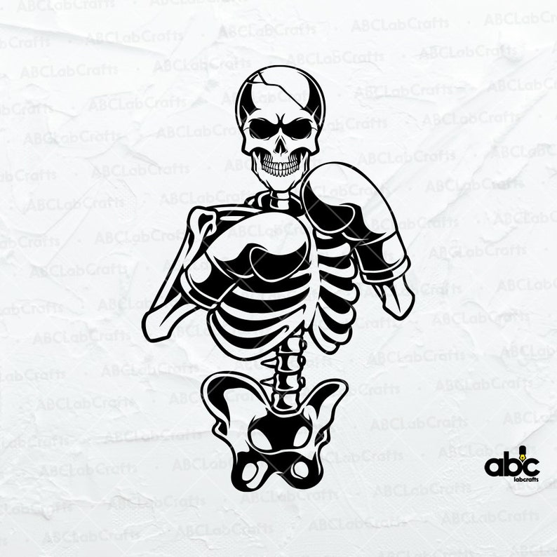 Boxing Skeleton Svg File | Skull Boxer Svg| Fighter Fight Punch | Boxer ...