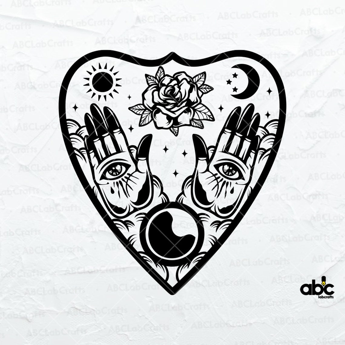 Ouija Planchette Svg File | Halloween Svg | Dead Spirit Game | Ouija ...