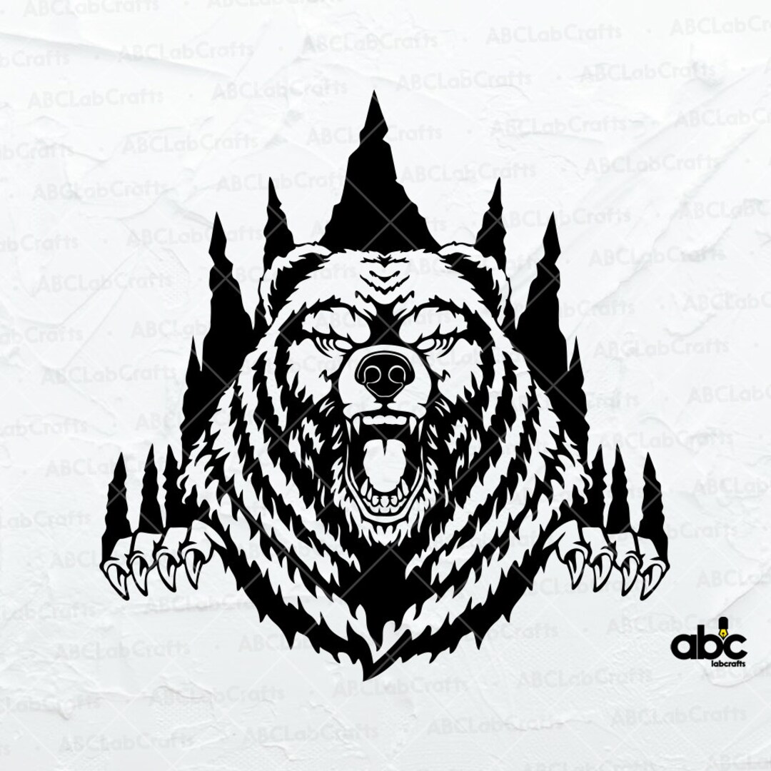 Bear Claws Scratch Svg File Grizzly Bear Svg Bear Claw Mark Svg Wild Animals Svg Png DXF Jpg Eps ...