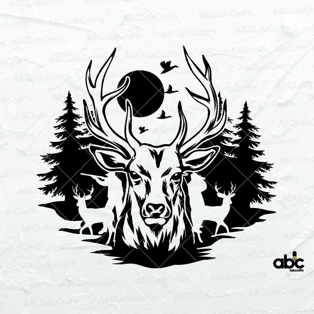 Hunting Deer Svg File | Hunting Svg | Hunting Shirt Svg | Deer Hunter ...