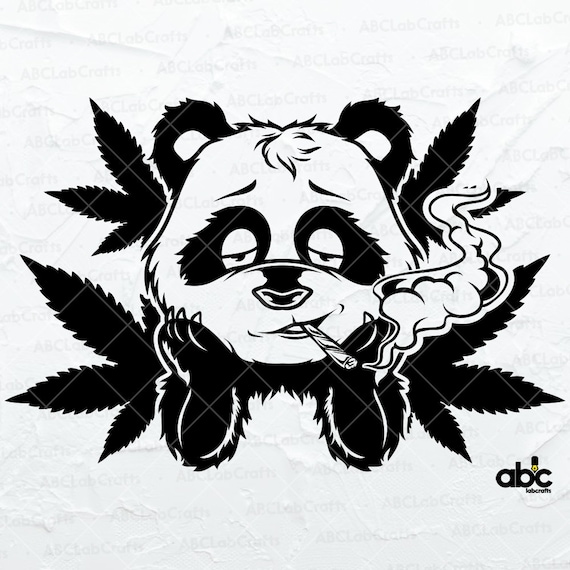 Silhueta De Fumar Maconha Saco De Plástico Contorno De Maconha Broto