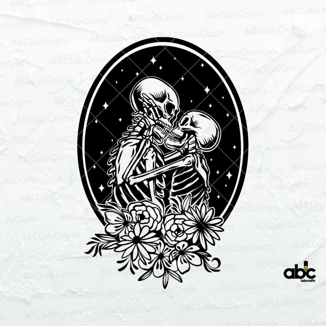 Skeleton Romance Svg File | Halloween Svg | Cute Halloween Shirt ...