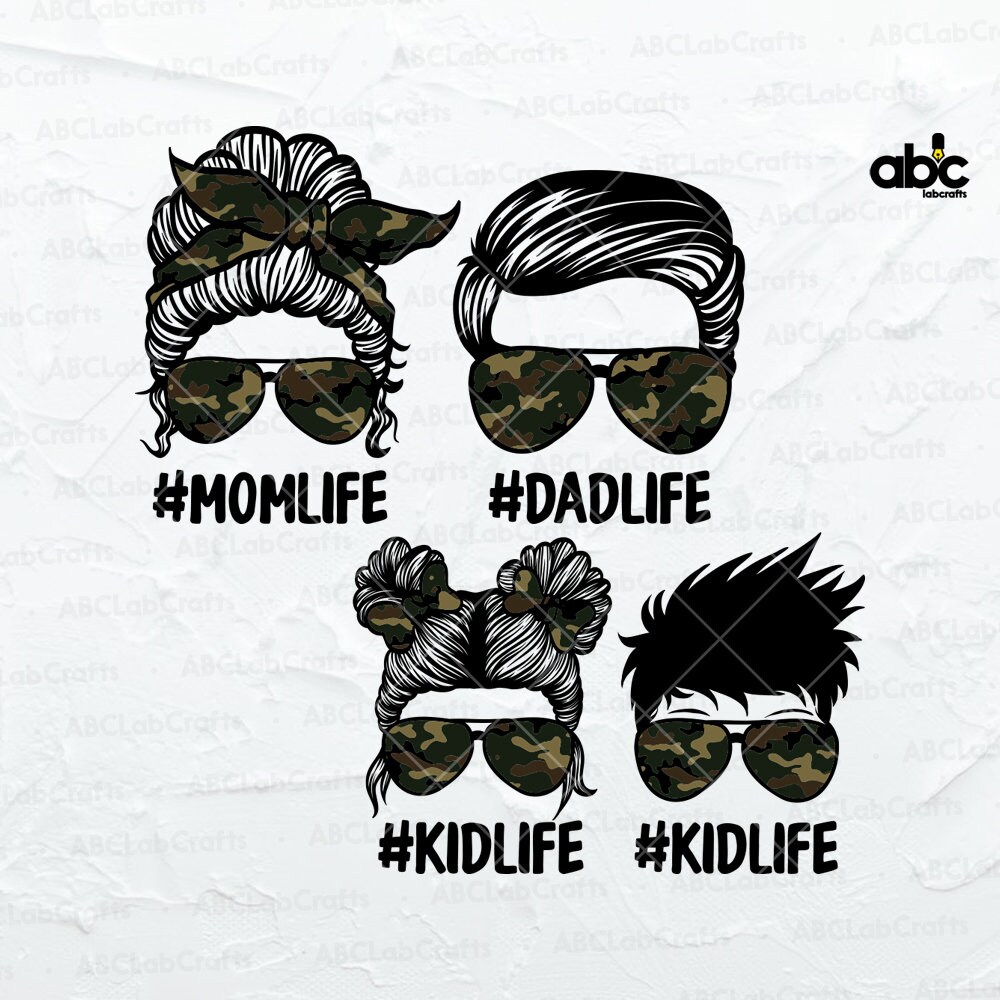 Fam Life Svg Bundle | Mom Life Kid Life Svg | Dad Life Kid Life Svg ...
