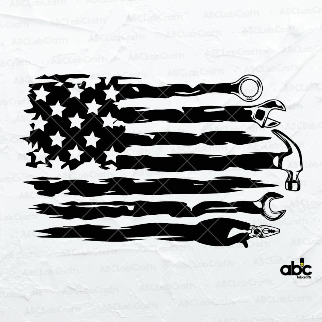 US Flag Tools Svg File | Carpenter Svg | Fixing Equipments Svg | Repair ...