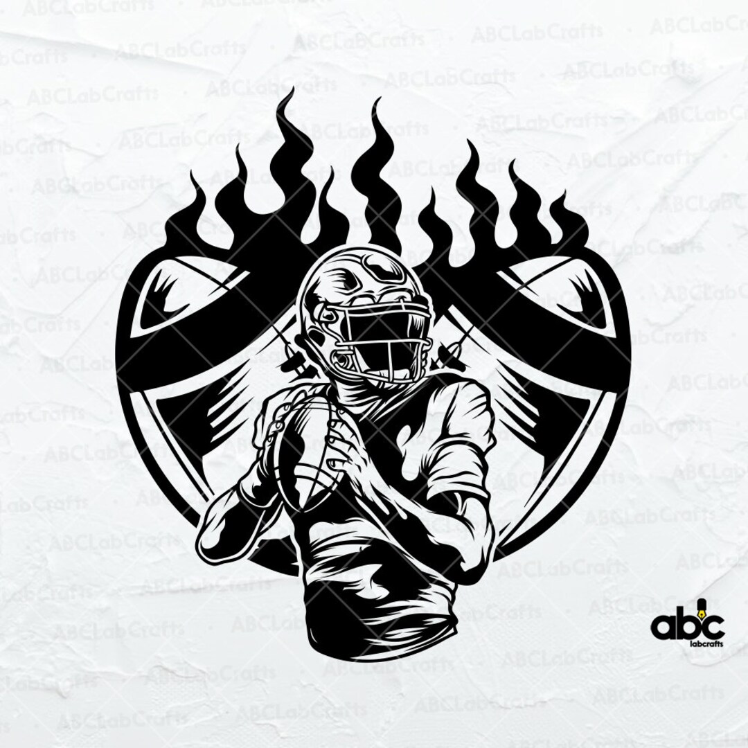 Football Player Svg File | Football Cutfile | Football Shirt Svg ...