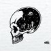 Skull Space Alien Svg File | Outer Space Clipart | Celestial Meteor ...