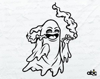 Smoking Ghost Svg - Etsy Singapore
