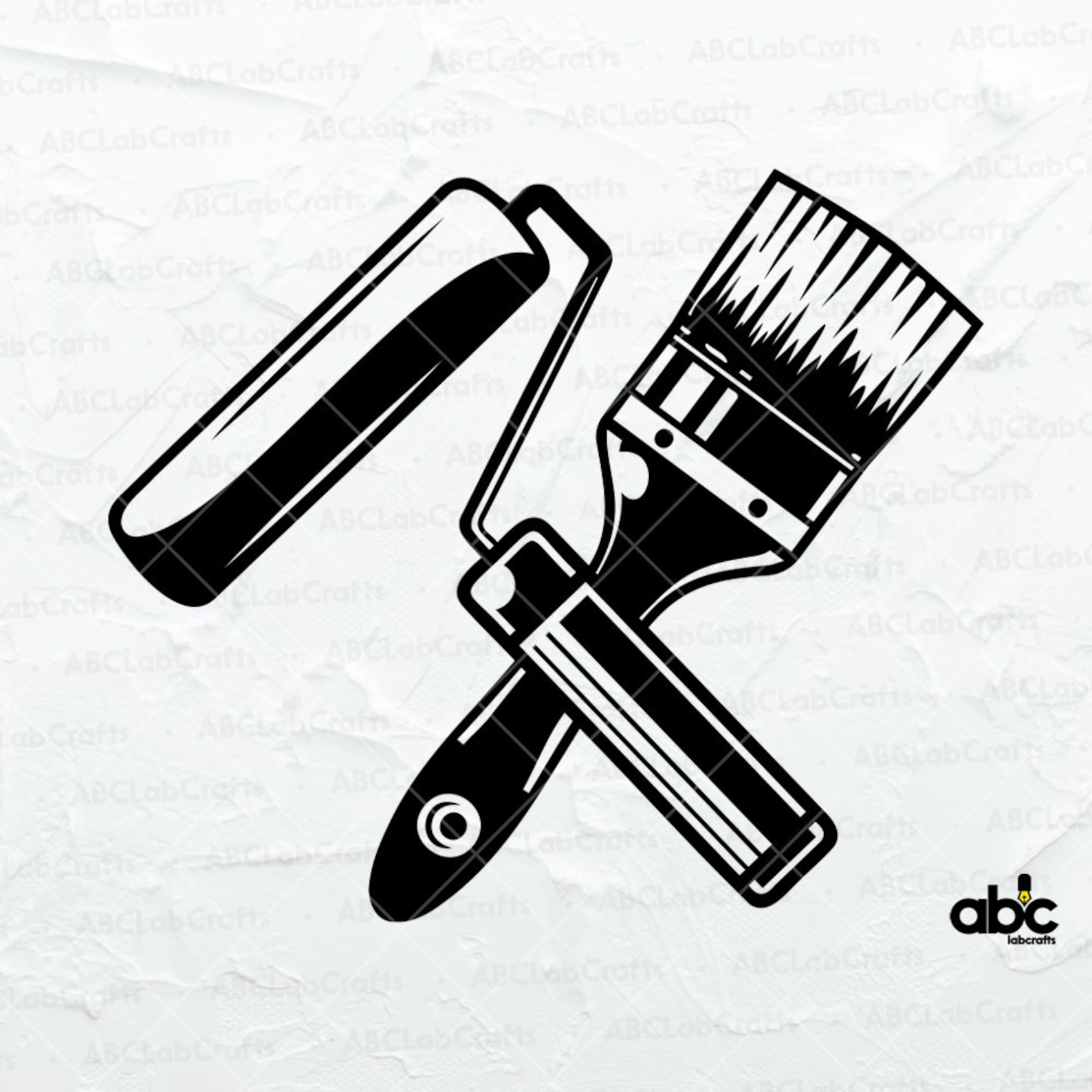 Paint Brush Svg File Painter Work Svg Paint Brush Roller - Etsy