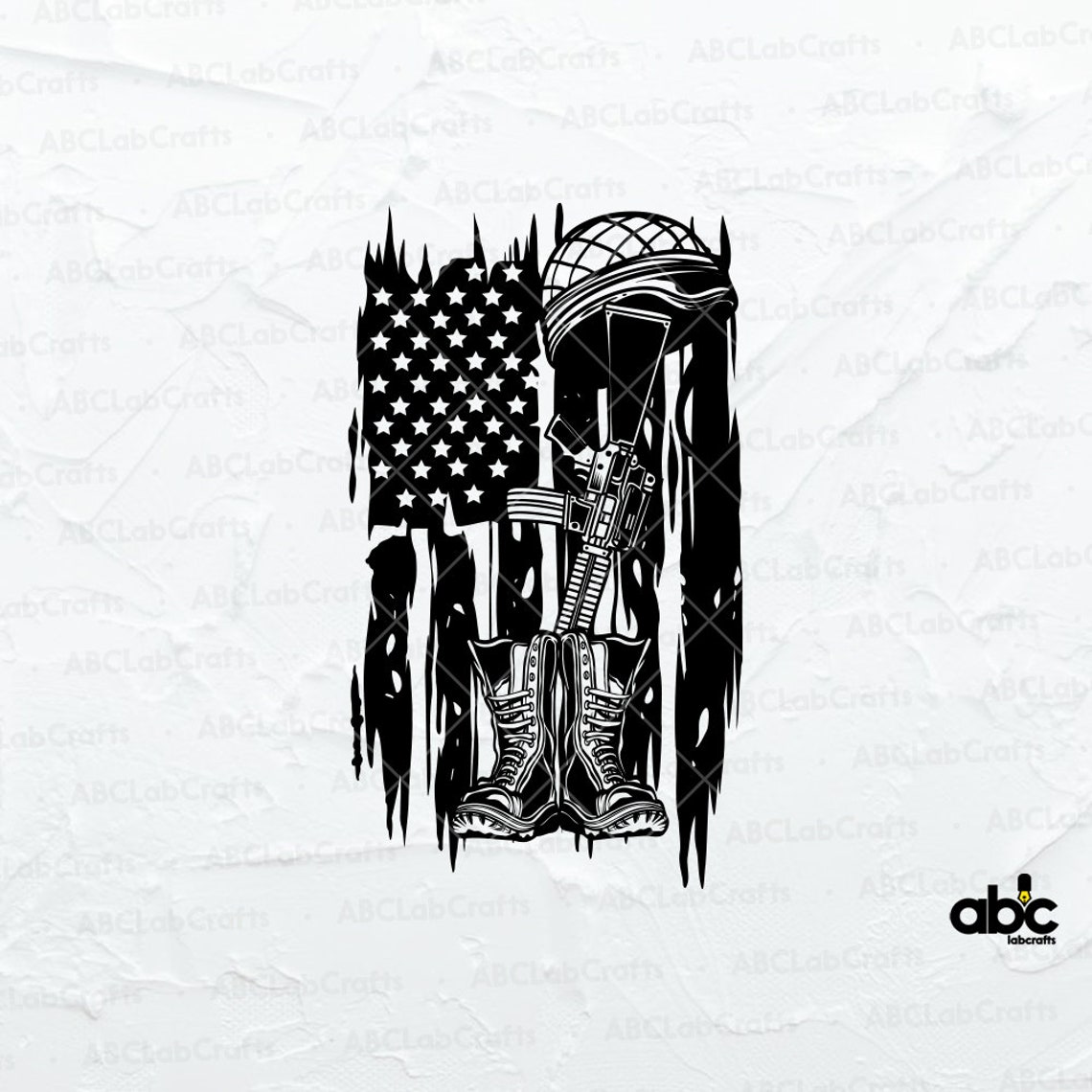 Fallen Soldier Tribute Svg | Patriotic Svg | Military Svg | US Veteran ...