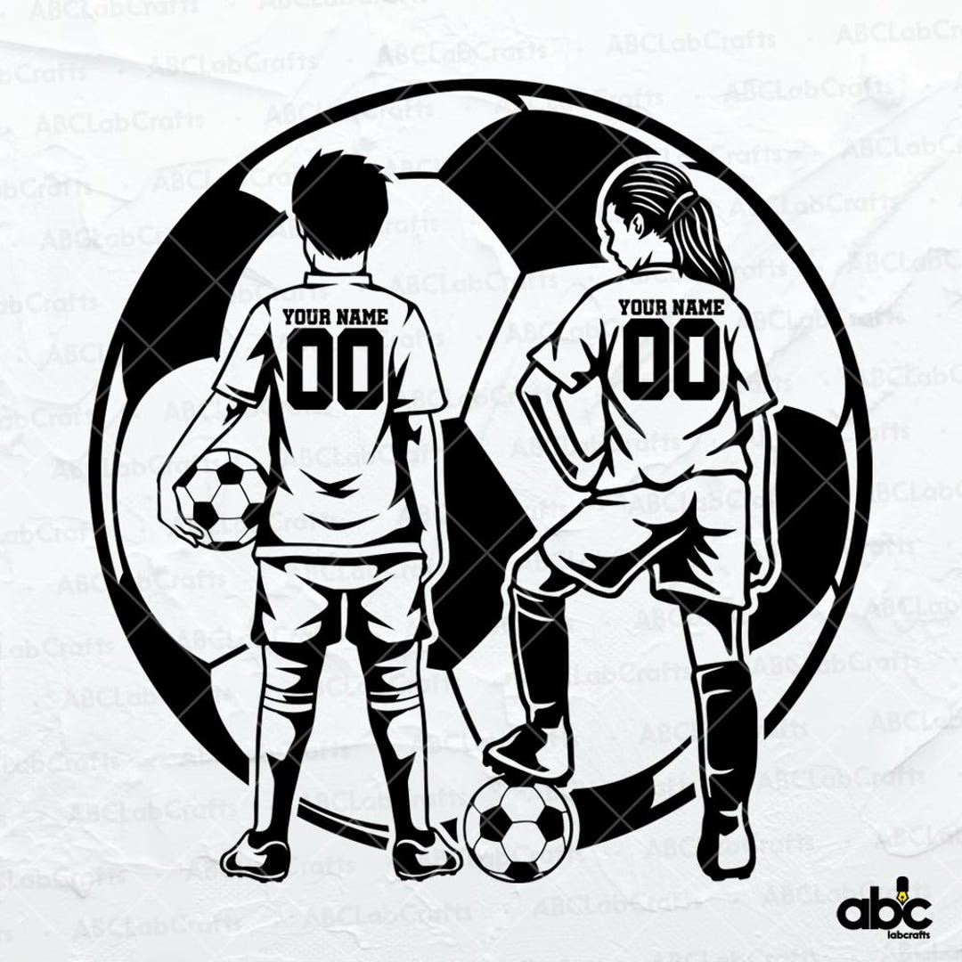 Personalized Soccer Woman Player Svg File | Soccer Season Team Name ...