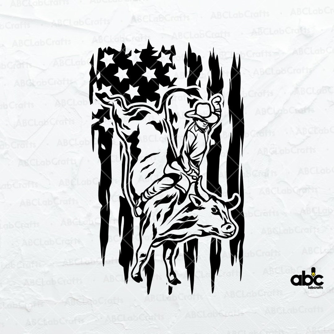 US Rodeo Svg File | Horse Riding Svg | Western Png | American Bull ...