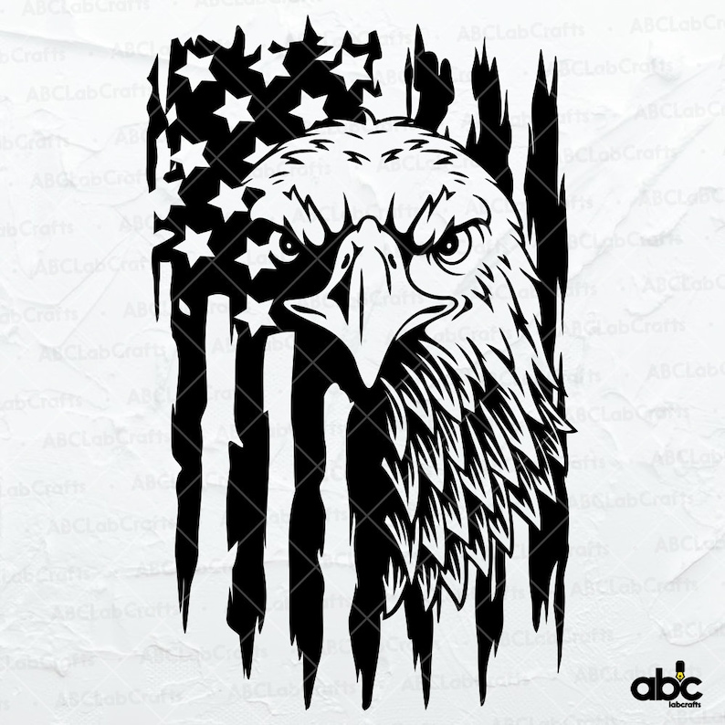 Eagle With American Flag Svg | Eagle Svg | Eagle Shirt | USA Patriotic ...