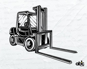 USA Forklift Clipart Svg File Industrial Truck Svg Fork Lift Png Fork ...