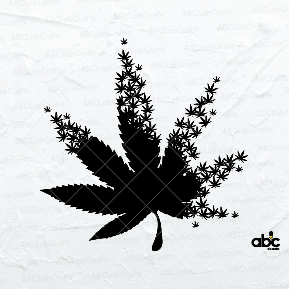 Pot Leaf Svg File / Marihuana Svg / Cannabis Svg / Weed Svg / - Etsy México
