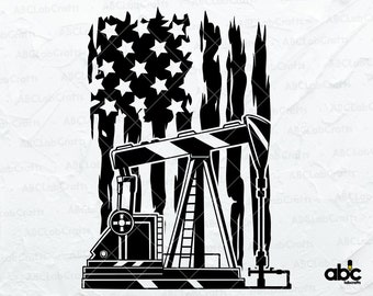 US Oil Rig Svg | Oil Drilling Svg | Oil Derrick Svg | Oil Field Svg ...