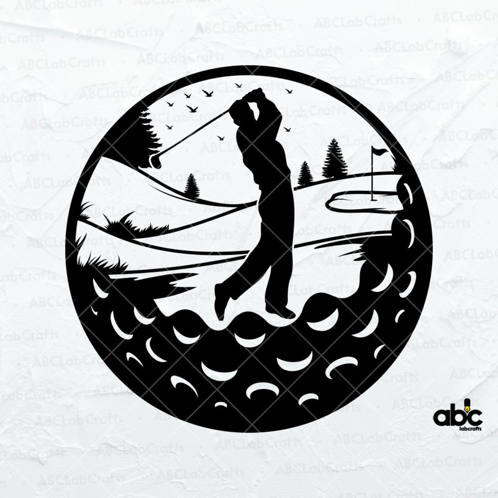 Golfing Svg File | Golfer Svg | Golf Ball Svg | Golf Club Svg| Golf ...