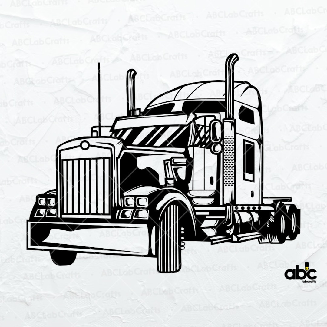 Semi Truck Svg File | Semi Truck Stickers | Big Truck Shirt | Big Truck ...