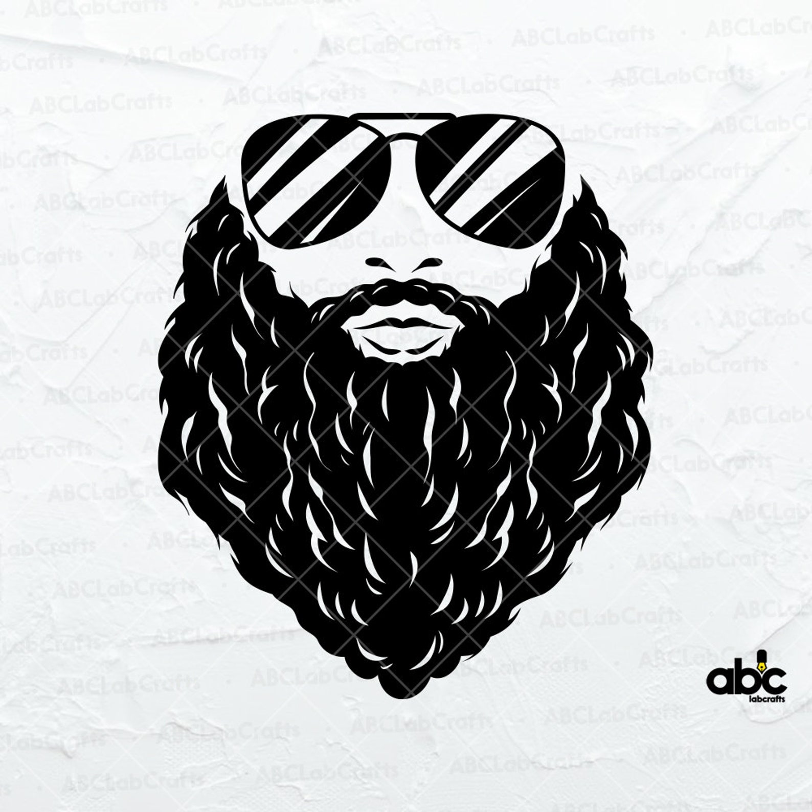 Beard Svg File Bearded Man Svg Aviator Sunglasses Svg | Etsy