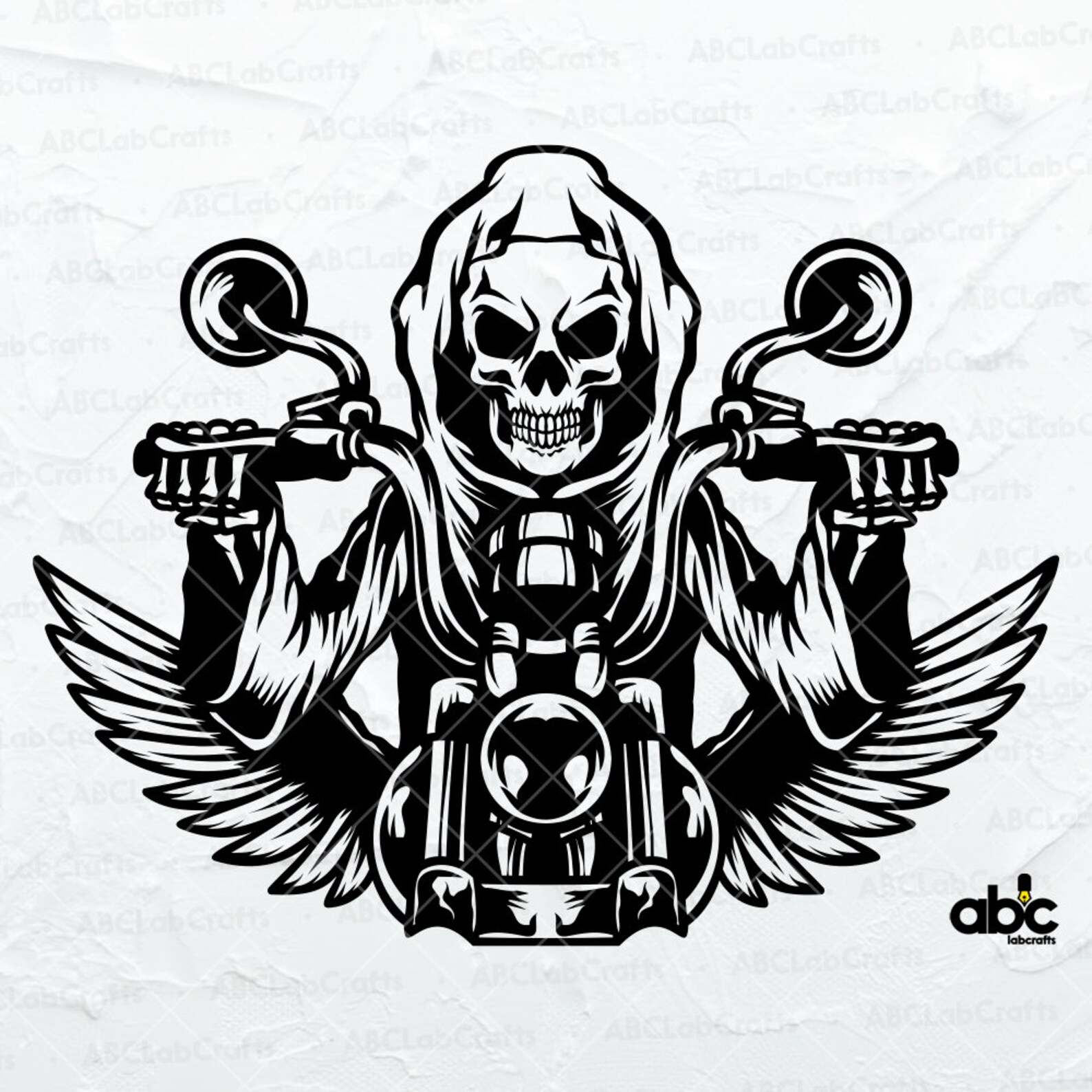 Motorcycle Svg File Chopper Svg Motorcycle Skeleton Svg - Etsy