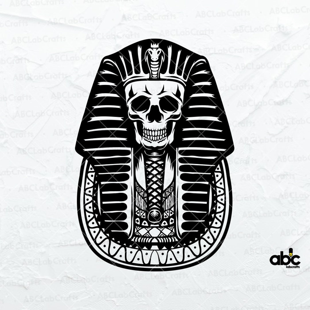 Pharaoh Skull Svg File | Egyptian Religion Svg | Tomb Afterlife | Ancient Egypt Svg | Png DXF ...