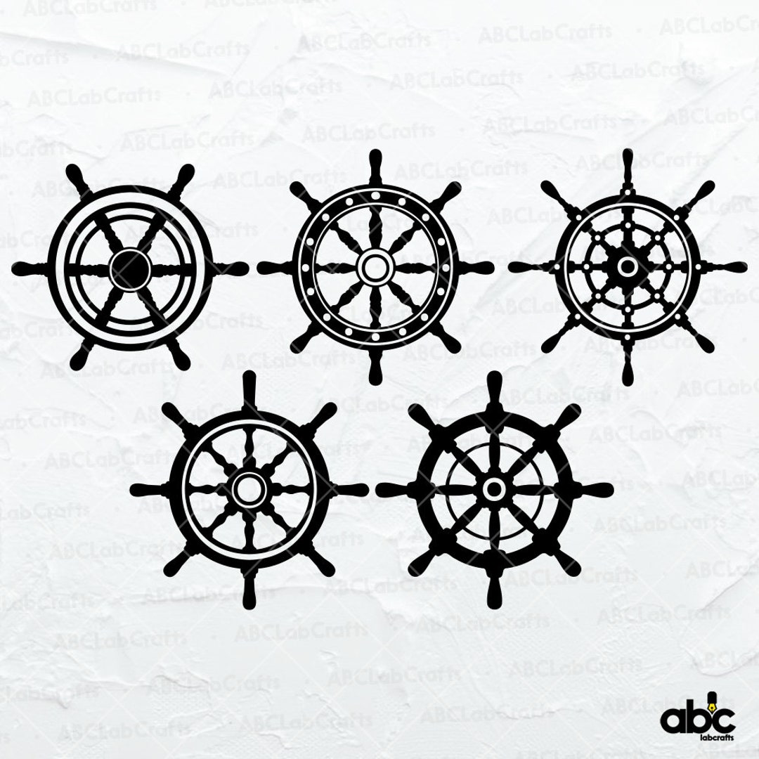 Boat Wheel Svg Bundle | Boat Wheel Svg | Boat Wheel Cut File | Boat ...
