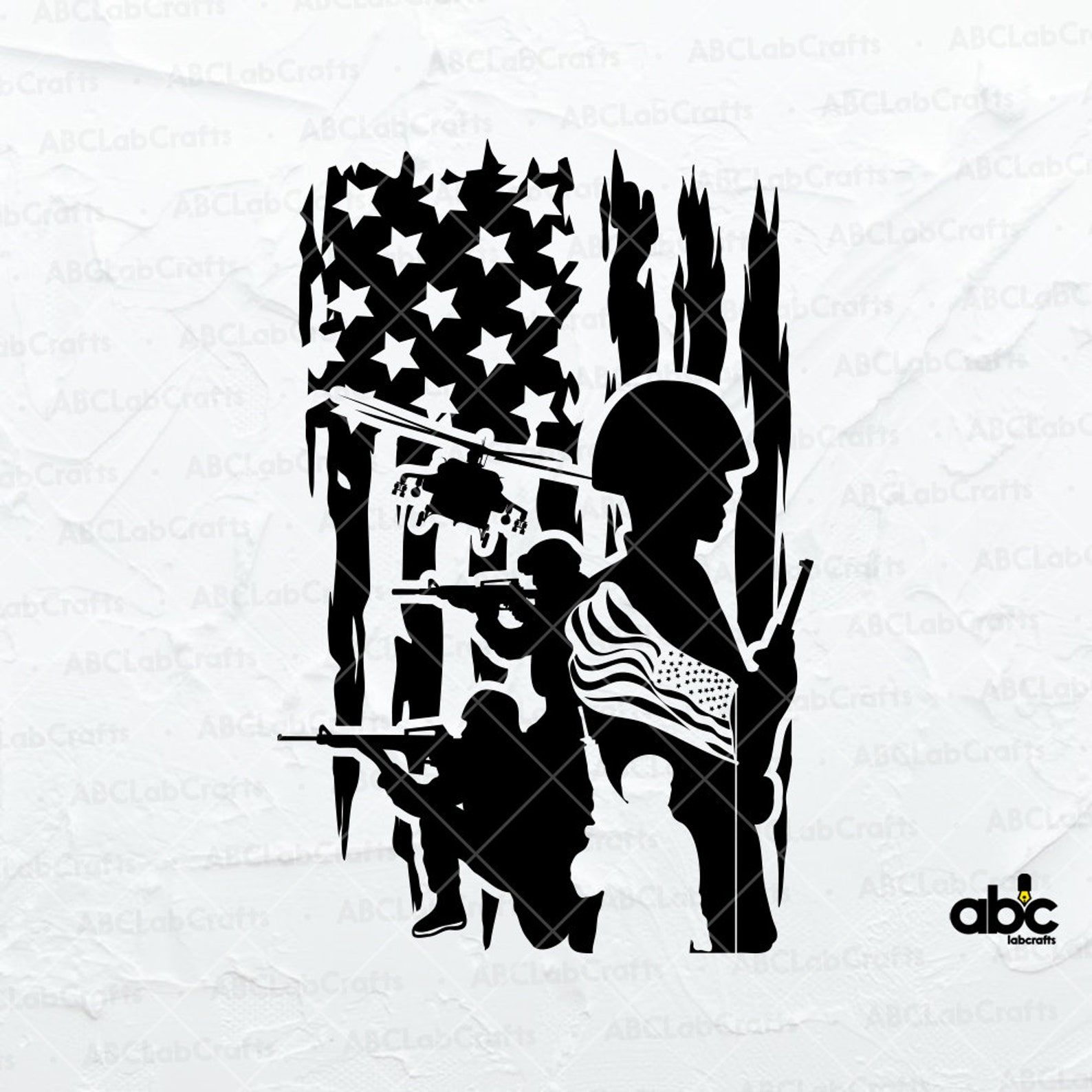 Veteran Soldier Svg File US Flag Svg Military Png US - Etsy