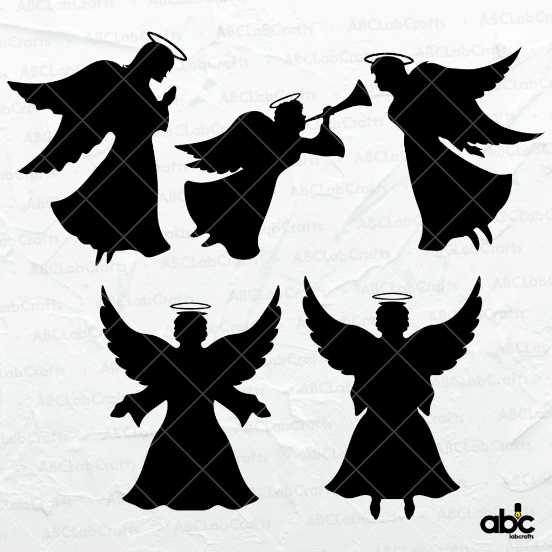 Angels Svg Bundle | Christmas Angels Svg | Angels Clipart | Angel ...