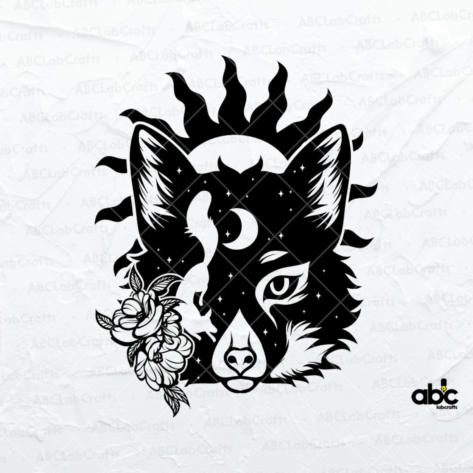 Celestial Fox Svg File Mystical Svg Celestial Animal Svg - Etsy