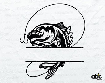 Fish Monogram Frame - Etsy