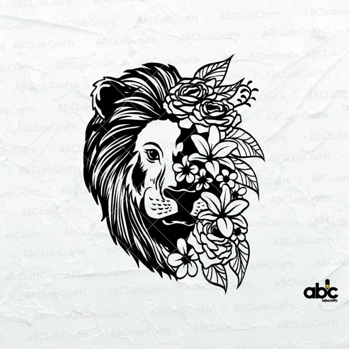 Lion Floral Svg File Lion Head Svg Lion Animal Svg Lion - Etsy Canada