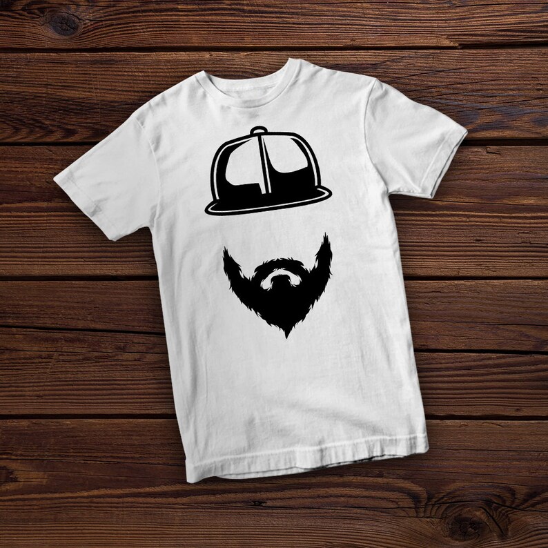 Dad Beard With Hat Svg | Dad Hat Svg | Beard Svg | Dadlife Svg | Badass ...