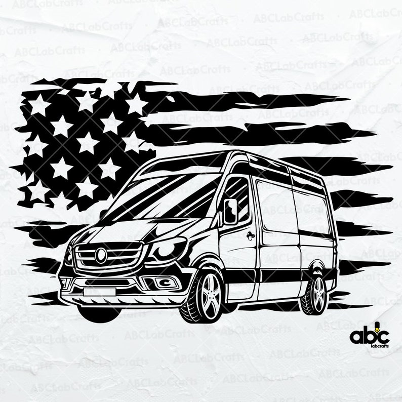 US Cargo Delivery Van Svg File Vehicle Svg US Delivery Van - Etsy
