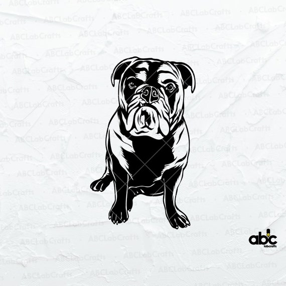 American Bulldog Svg File Dog Svg Bulldog Svg Dog Lover - Etsy