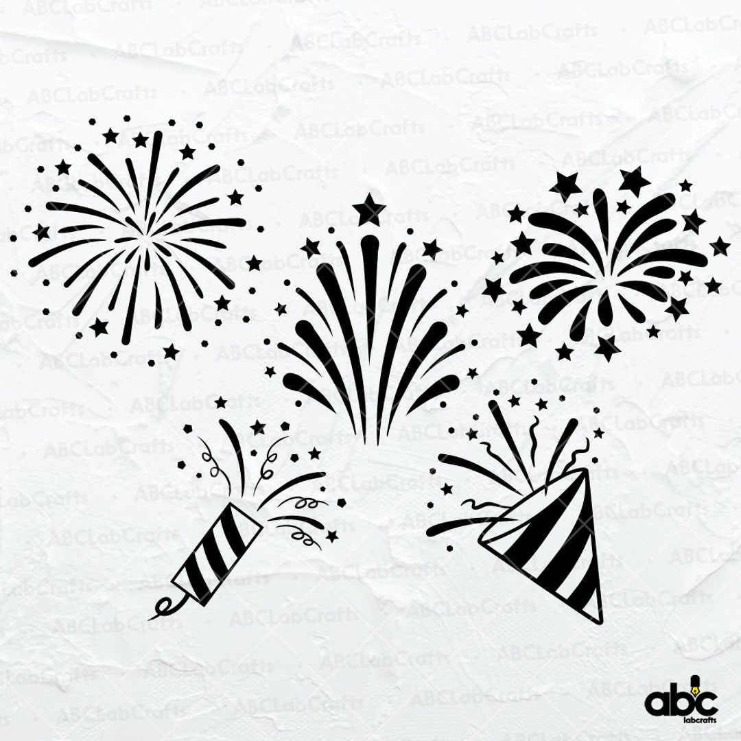 Fireworks Svg Bundle | Fireworks Clipart | Fireworks Silhouette ...