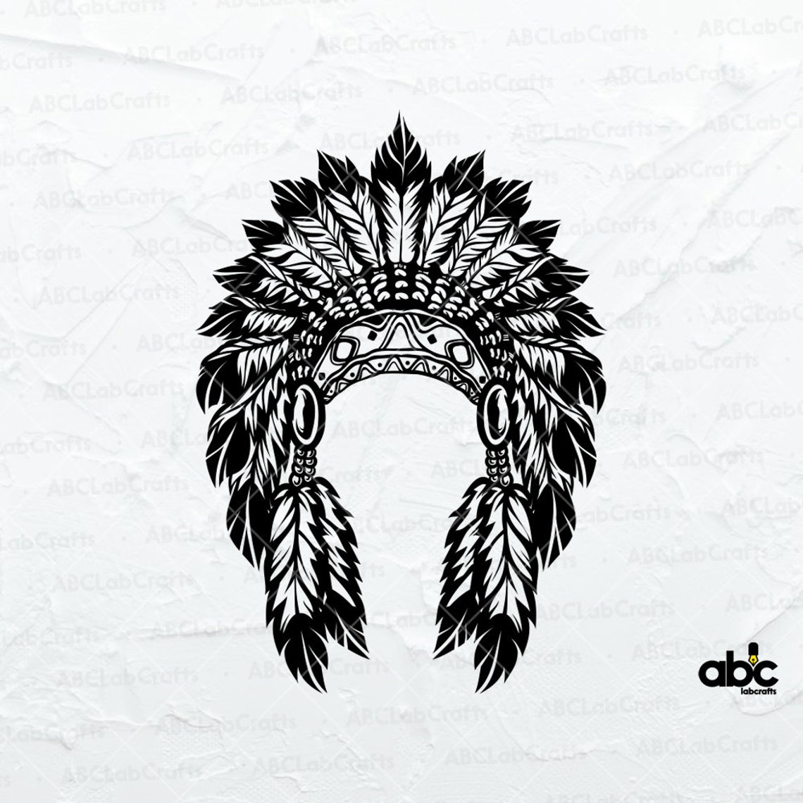 Native American Headdress Svg File American Headdress Svg | Etsy