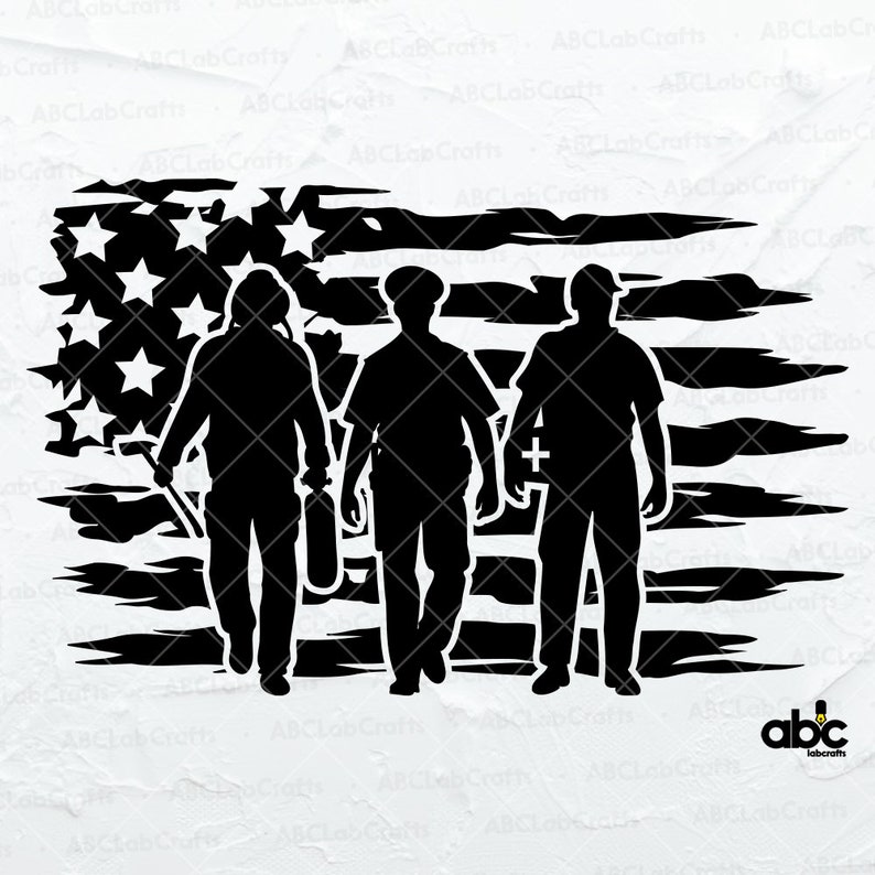 US First Responder Svg File | Emergency Rescue Svg| Fire Rescue Svg ...