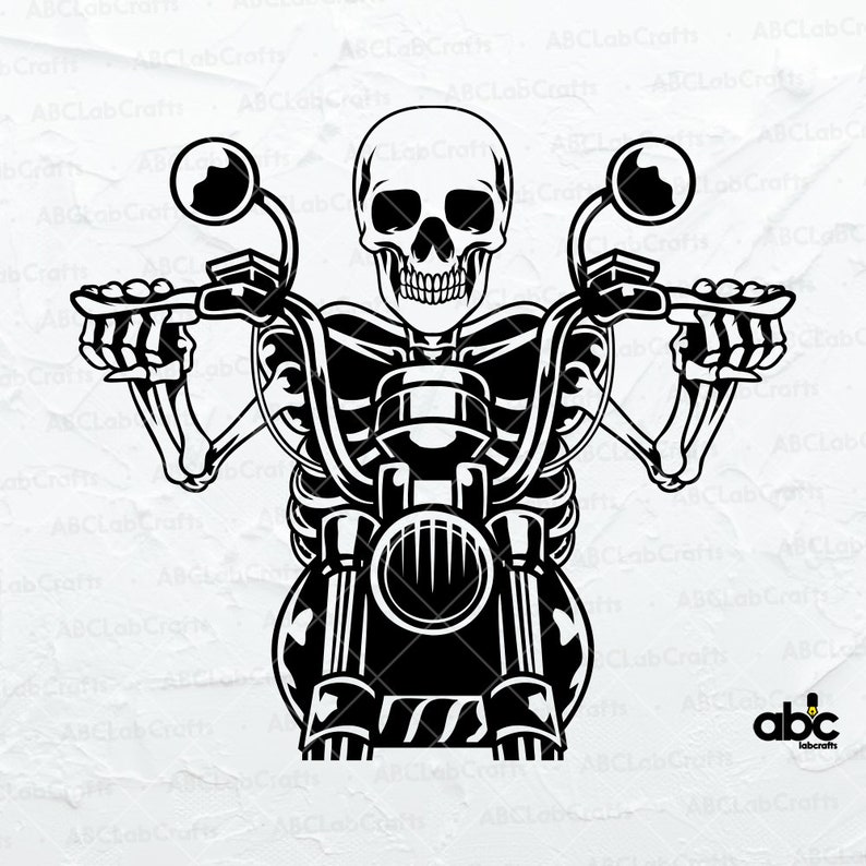 Skeleton Life Behind Bars Svg File | Motorcycle Svg | Biker Svg | Biker ...