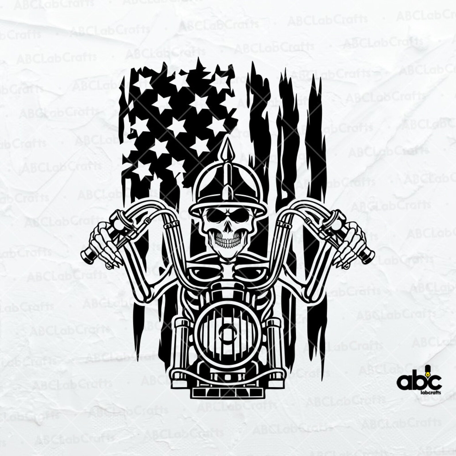 US Skeleton Life Behind Bars Svg File | Skeleton Motorcycle Svg | Biker ...