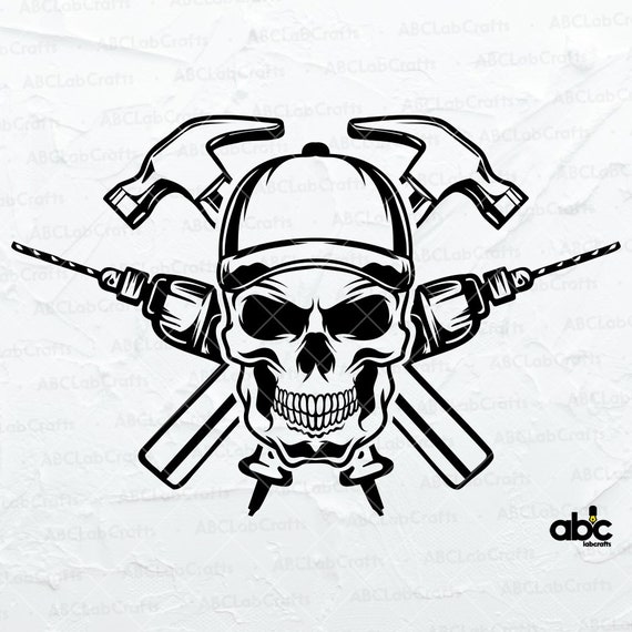 Carpenter Skull Svg File Carpenter Svg Skull Svg - Etsy