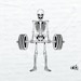 Skeleton Deadlift Svg File | Skeleton Weightlifting Svg | Funny Gym Svg ...