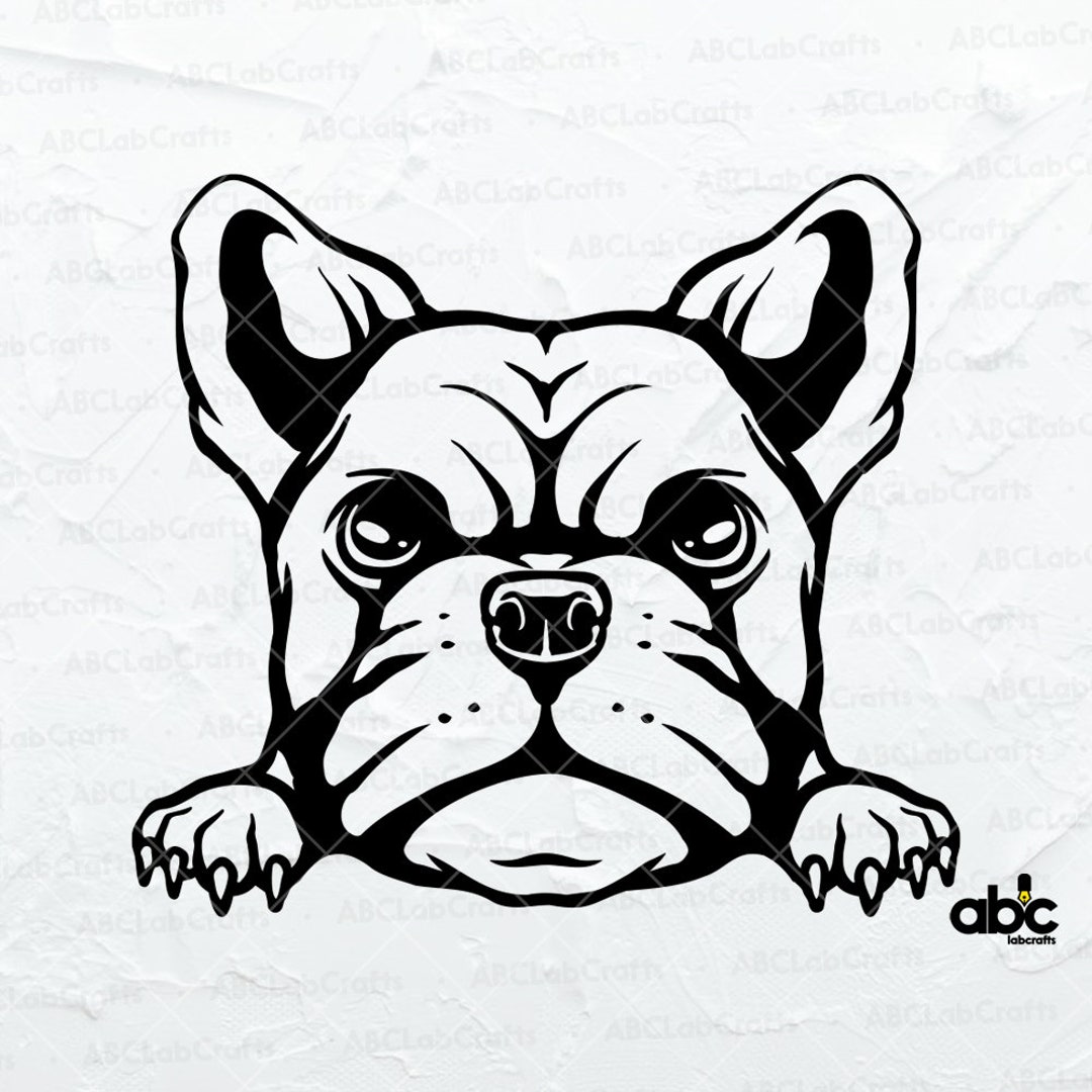French Bulldog Svg File | Frenchie Svg | Funny Dog Clipart | Frenchie ...